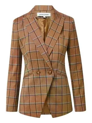 Veronica Beard Rickie Double-breasted Blazer - Brown