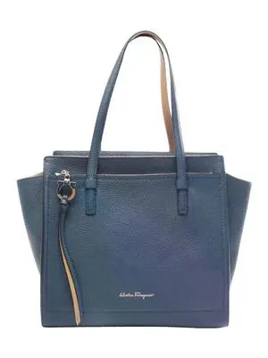 FERRAGAMO Amy Gancini Tote Bag - Blue