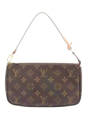 LOUIS VUITTON Pochette Accessoires Monogram Shoulder Bag - Brown