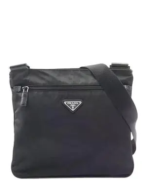 Prada Saffiano Leather Shoulder Bag - Black