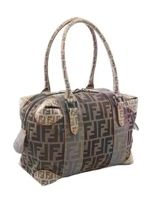 Fendi Zucca Monogram Handbag - Brown