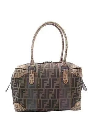 Fendi Zucca Monogram Handbag - Brown