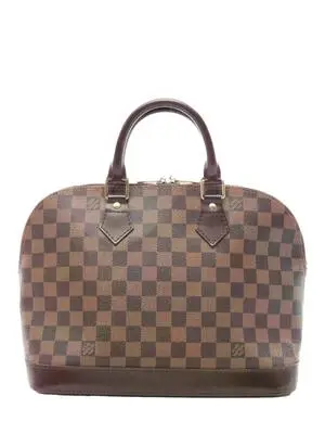 LOUIS VUITTON Alma Damier Ebène Handbag - Brown