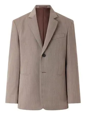 Studio Nicholson Roversi Oversized Wool Suit Jacket - Brown