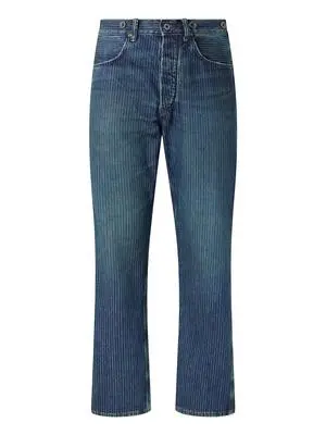 Ralph Lauren Richmond Straight-leg Striped Jeans - Blue
