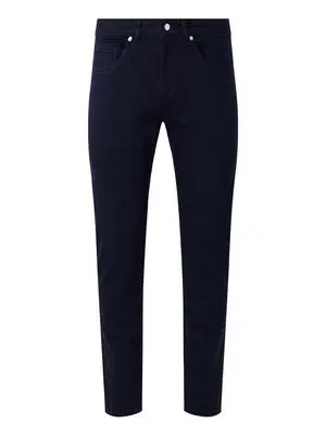 Peter Millar Fairfield Garment-dyed Straight-leg Jeans - Navy