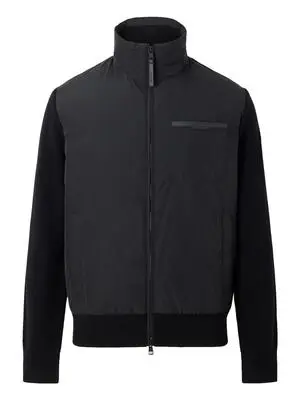 Moncler Wool And Cashmere-blend Zip-up Cardigan - Black