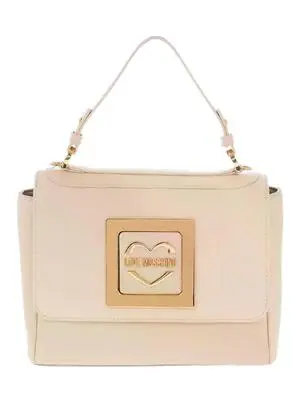 Moschino Logo-plaque Tote Bag - Neutrals