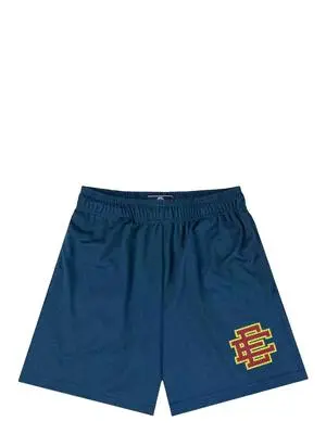 ERIC EMANUEL ERIC EMANUEL Mesh Knit Shorts With Embroidered Detail Blue