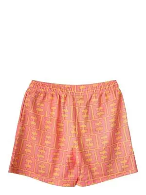 ERIC EMANUEL Basic Logo-print Mesh Shorts - Pink