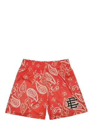 ERIC EMANUEL Eric Emanuel Paisley Pattern Shorts Red