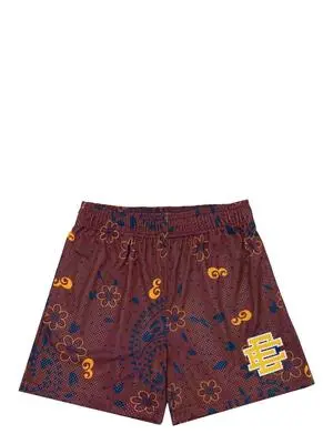 ERIC EMANUEL Eric Emanuel Basic Paisley Track Shorts Brown