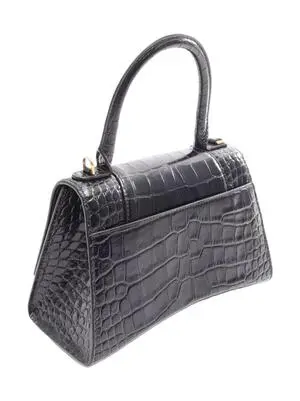 Balenciaga 2010s Small Hourglass Tote Bag - Black