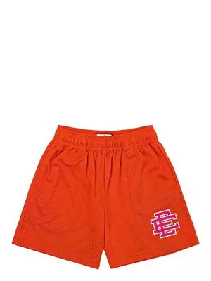 ERIC EMANUEL ERIC EMANUEL EE Basic Logo Print Mesh Shorts Orange