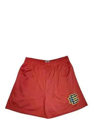 ERIC EMANUEL Logo Print Athletic Shorts - Red
