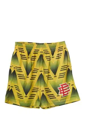 ERIC EMANUEL Geometric Pattern Shorts - Yellow
