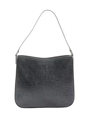 Celine Embossed Logo Shoulder Bag - Black