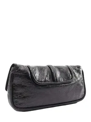 Loewe Twisted Knot Clutch Bag - Black
