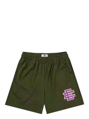 ERIC EMANUEL Logo Detail Mesh Shorts - Green