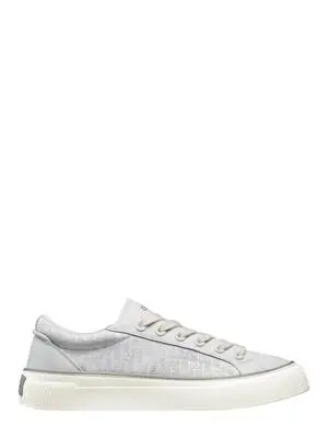 Dior Round Toe Lace-up Sneakers - White