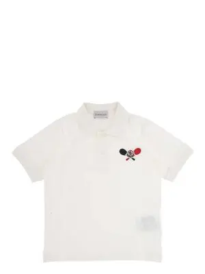 MONCLER Moncler Enfant Short-Sleeved Polo Shirt With Logo Patch