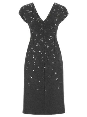 JIL SANDER Jil Sander Embellished Felt Dress