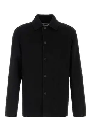 JIL SANDER Button-up Overshirt - Black