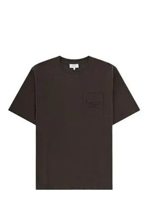 Maison Kitsuné Poetic Script Pocket T-shirt - Grey