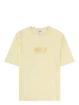 Maison Kitsuné Embroidered Logo T-shirt - Yellow