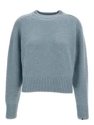 EXTREME CASHMERE Extreme Cashmere Crew-Neck Sweater With Embroidered Logo