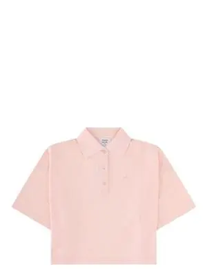Maison Kitsuné Baby Fox Cropped Polo Shirt - Pink