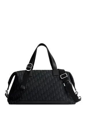 Dior Jett Weekender Bag With Monogram - Black