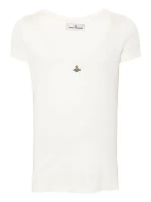 VIVIENNE WESTWOOD Lollo Orb Logo T-shirt - White