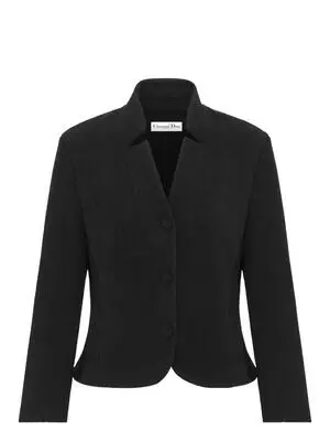 Dior Fitted Jacket With Button Closure - Black