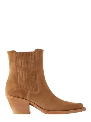 Paris Texas Dallas Suede Ankle Boots - Tan