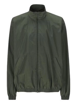 Balenciaga Tape Logo High-neck Zip-up Jacket - Black