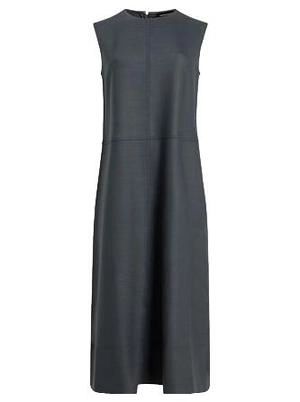 Fabiana Filippi Midi Dress In Viscose, Polyamide, And Elastane - Grey
