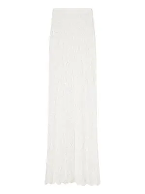 MIGUELINA Miguelina Viviana Guipure Lace Cotton Maxi Skirt