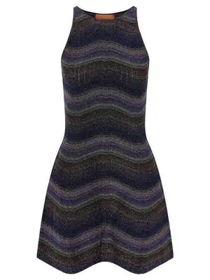 Missoni Metallic Striped Crochet-knit Mini Dress - Multi