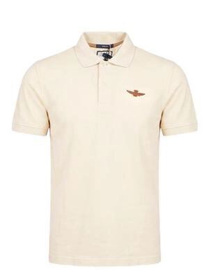 AERONAUTICA MILITARE Polo Shirt Size Cotton, Elastane - Cream