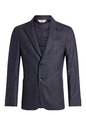 PAOLONI Blazer Slate Size Virgin Wool, Elastane - Blue