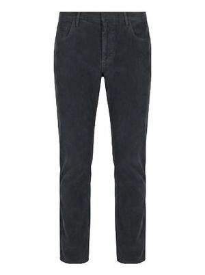 DONDUP Corduroy Tapered Leg Pants - Charcoal