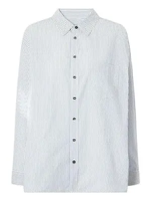 B Sides Nolan Cotton-blend Seersucker Shirt - Blue