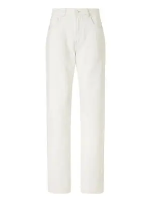 AMI Paris Mid-rise Wide-leg Jeans - Neutrals
