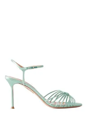 AQUAZZURA Aquazzura Serenity 85 Knotted Satin Sandals
