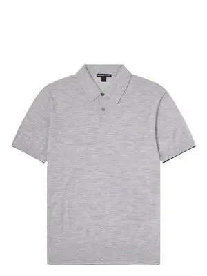 JAMES PERSE Cashmere Polo Shirt - Gray