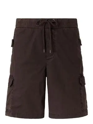 JAMES PERSE Cargo Cotton-poplin Shorts - Brown