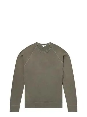 JAMES PERSE Cotton-jersey Sweatshirt - Green