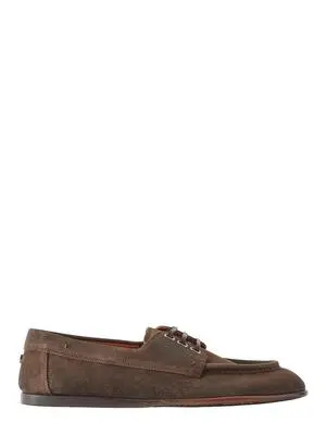 Dolce & Gabbana Crosta Suede Loafers - Brown