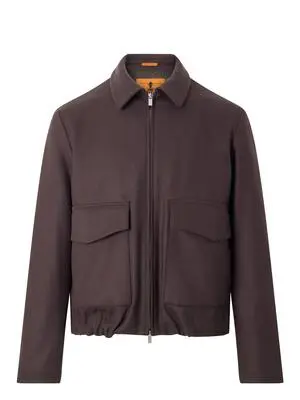 Barena Venezia Wool-blend Felt Blouson Jacket - Brown